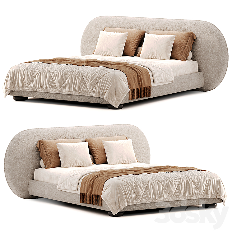 Monte bed - Bed - 3D model