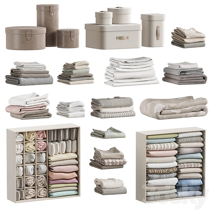 Wardrobe filling NG17 - Сlothes and Footwear - 3D model