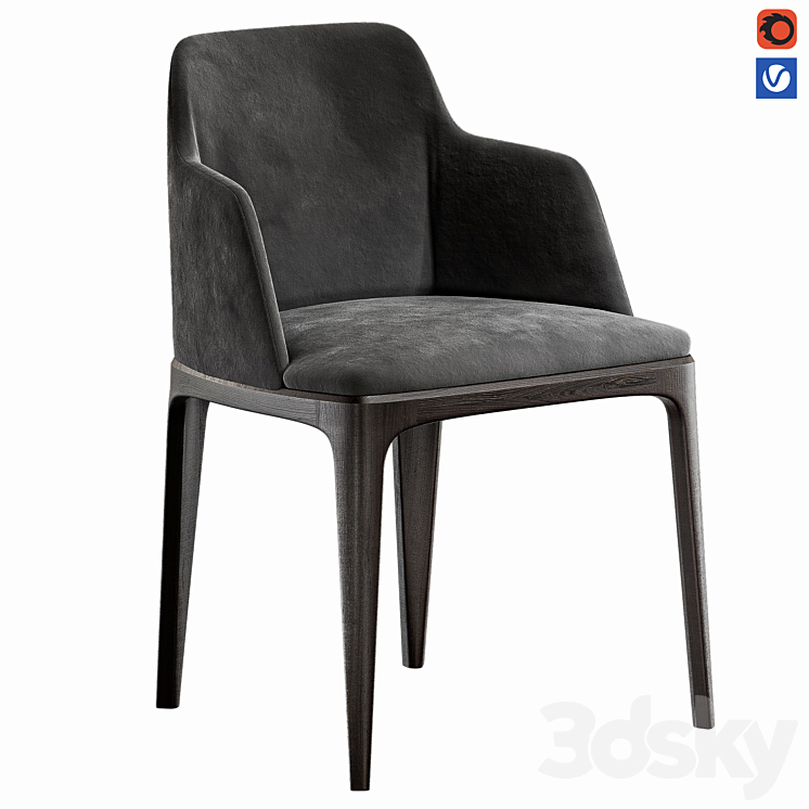 Poliform GRACE - Chair - 3D model