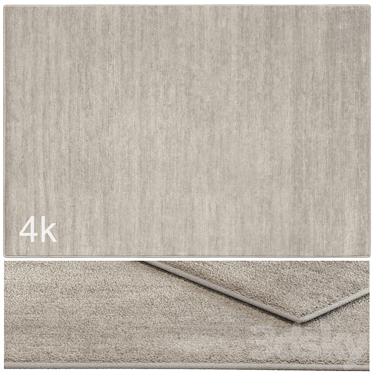 Carpet set 9133b - Wool Beige Rug / 4k - Carpets - 3D model
