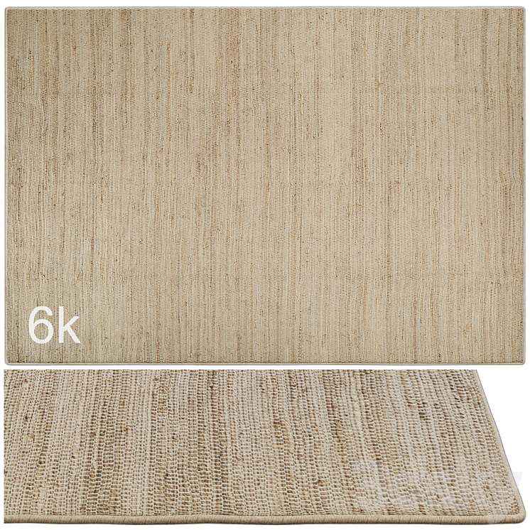Carpet set 2231 - Jute Rug/ 4K - Carpets - 3D model