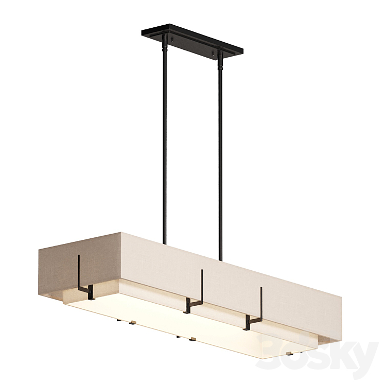 Exos Rectangular Pendant - Pendant light - 3D model