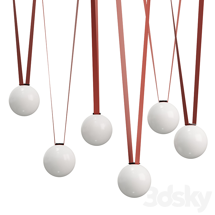Plus minus hanging lamp - Pendant light - 3D model