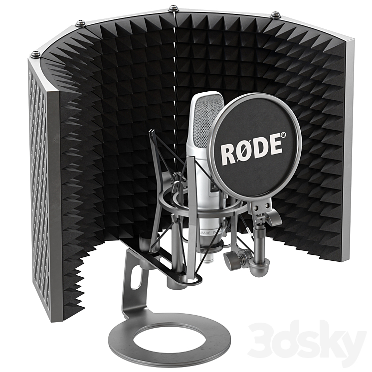 Aokeo Studio Rode Microphone Shield 2 - Audio tech - 3D model
