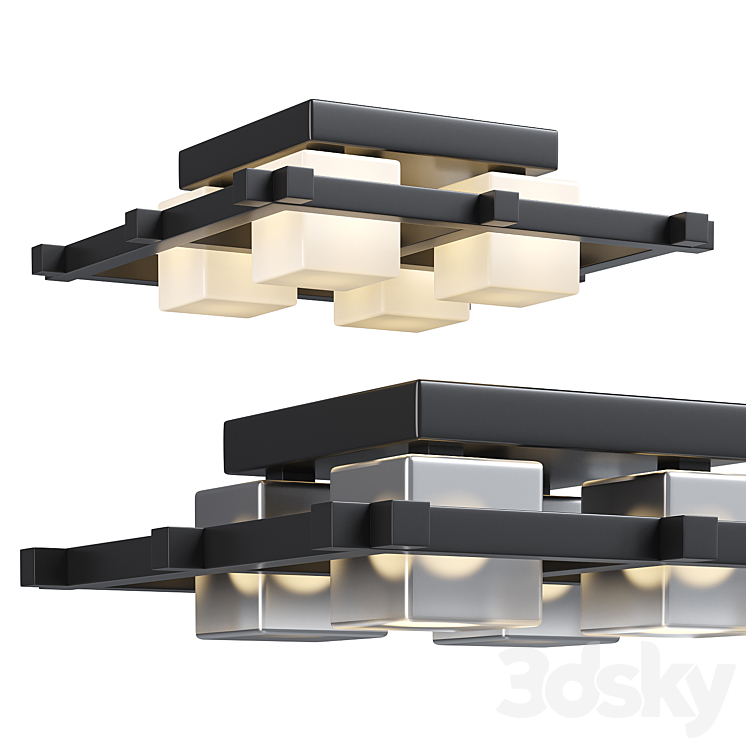 Art lamp - Ceiling lamp - 3D model