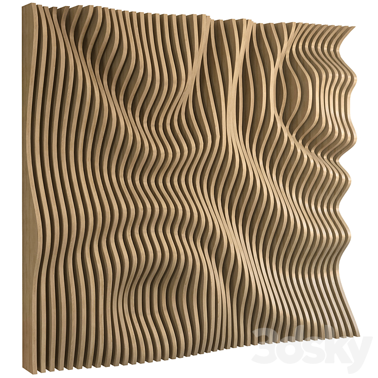 Parametric Wall 020 - 3D panel - 3D model