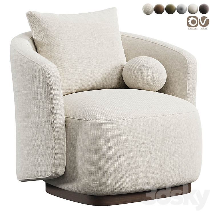 Caspia Arm Chair - Arm chair - 3D model