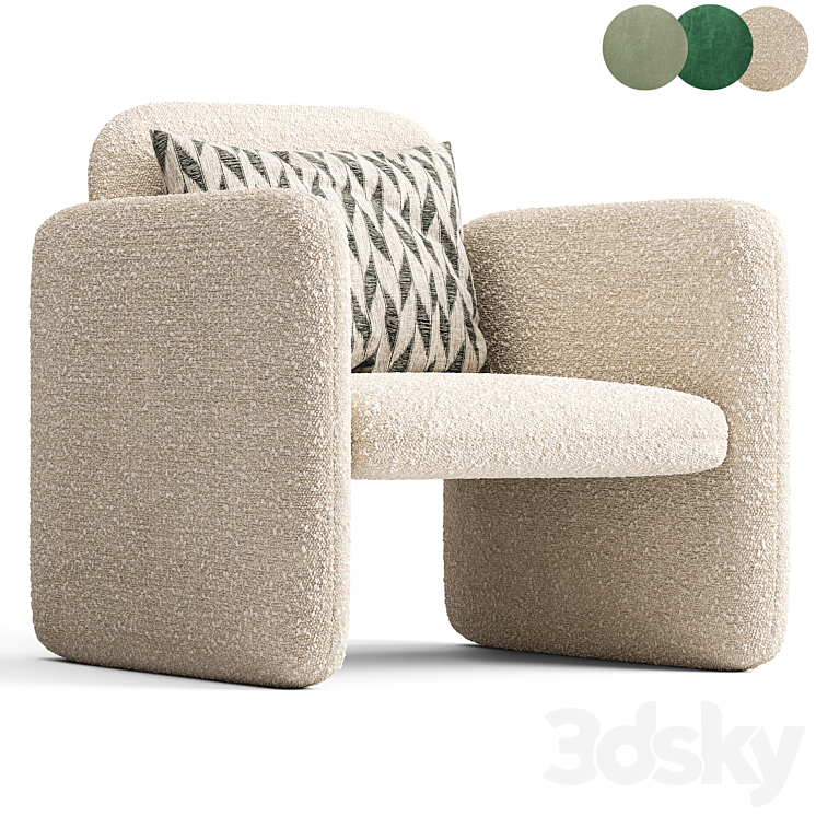 Lazlo Armchair - Arm chair - 3D model