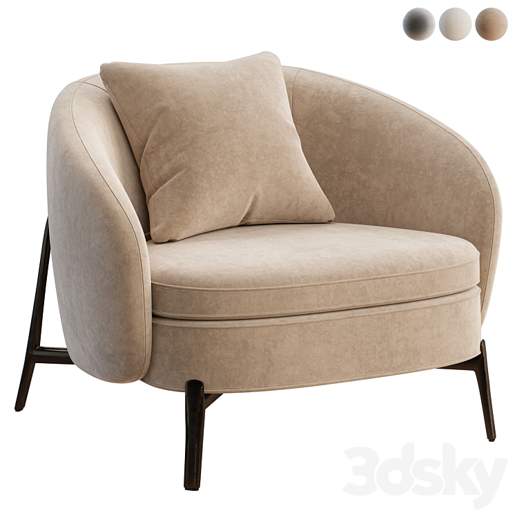Poliform Orbis Armchair - Arm chair - 3D model