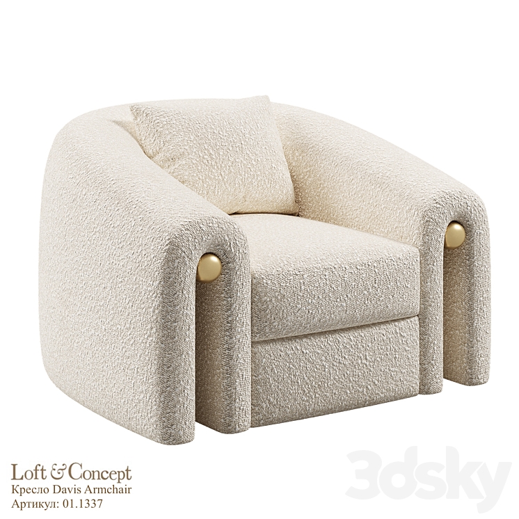 OM Chair Davis Armchair Loft-Concept - Arm chair - 3D model