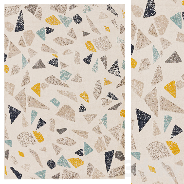 Rug Dessert Multicolour 1 - Carpets - 3D model