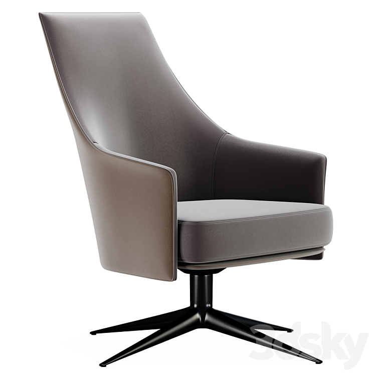 Armchair Poliform STANFORD LOUNGE - Arm chair - 3D model