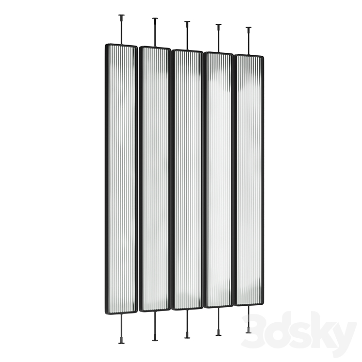 Decorative partition made of ribbed glass - Other decorative objects ...