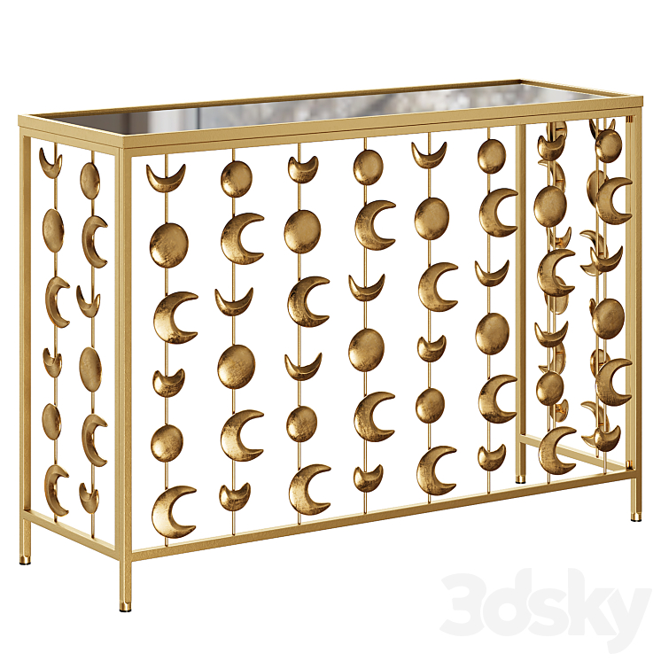 Full Moon Golden Console - Console - 3D model