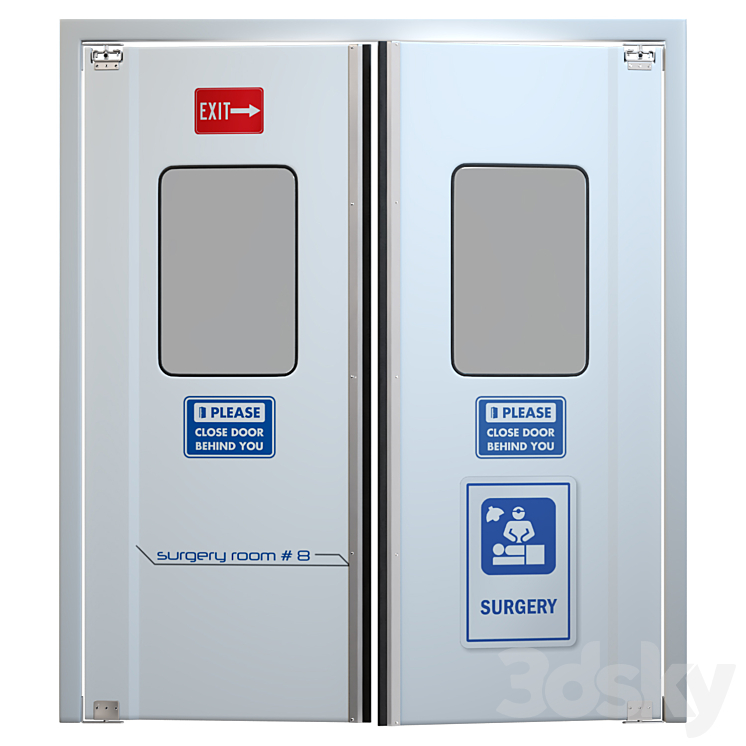 Double Door Surgery - Doors - 3D model
