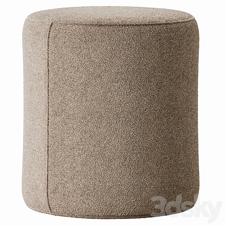 Plush pouf 10 - Other soft seating - 3D model