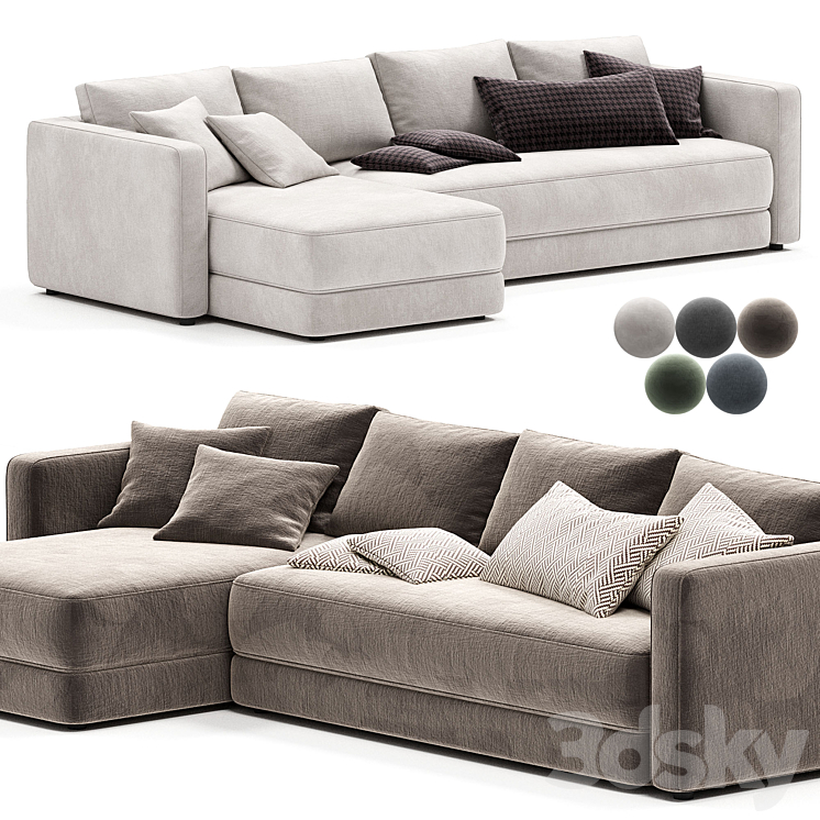 Scale Pre-configured Sofa - Sofa - 3D model