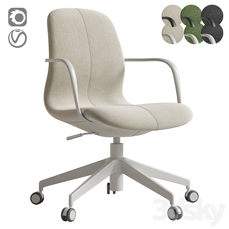 LANGFJALL Conference chair with armrests By Ikea - Office furniture ...