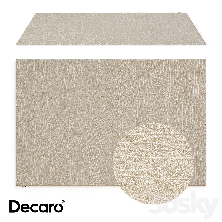 Wool carpet Decaro Rugs D100018 - Carpets - 3D model