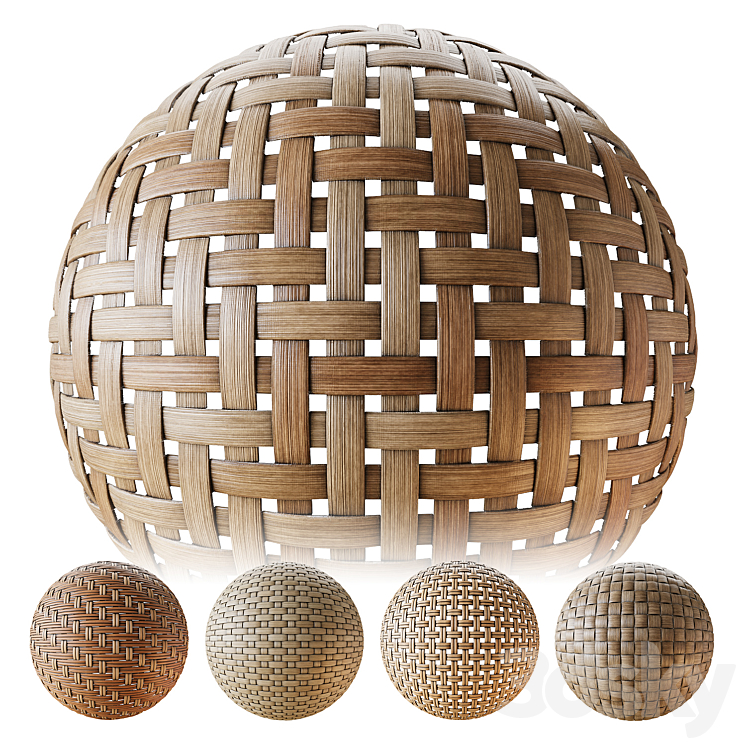Weave Generator 1 - Wood - 3D model