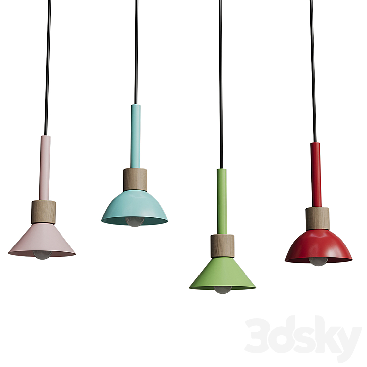 Blonche macaron led - Pendant light - 3D model