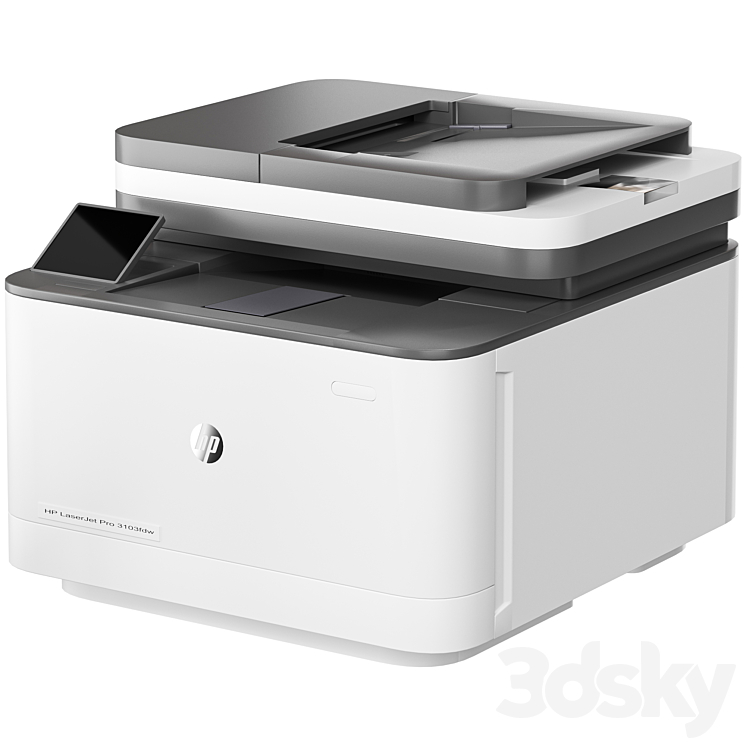 HP LaserJet Printer - PC & other electronics - 3D model