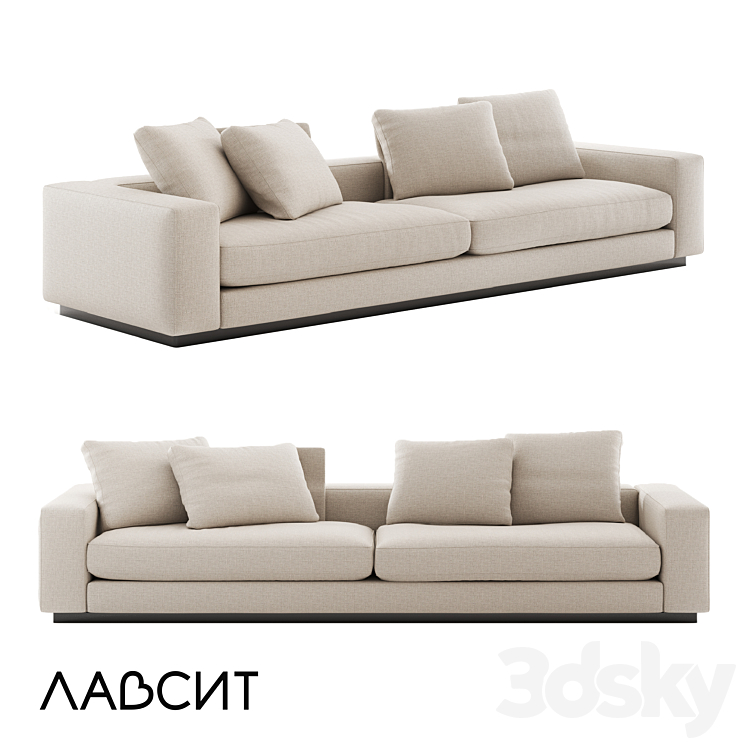 OM Sofa Adam 314x105 - Sofa - 3D model