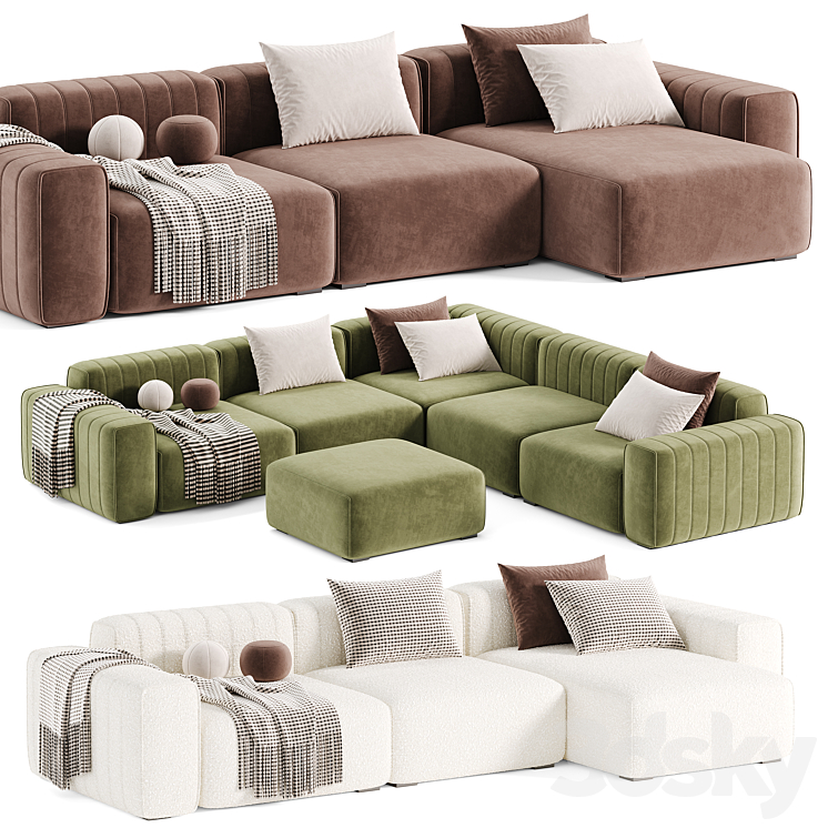 Riff Modular sofa by Norr11 - Sofa - 3D model