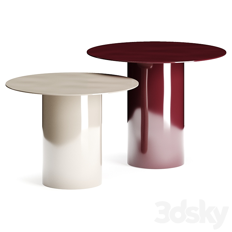 Minotti Tokie Side Tables - Table - 3D model