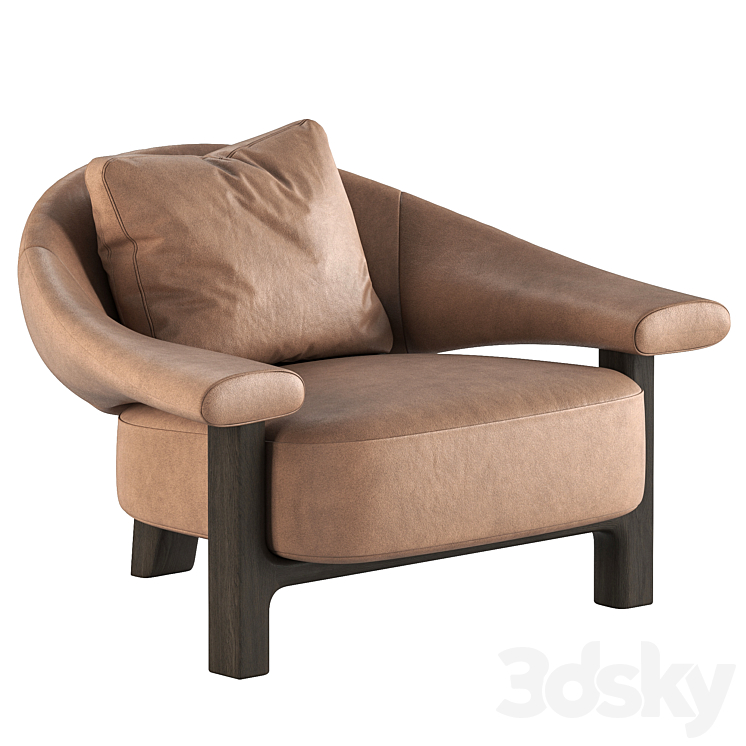 Owen Poliform - Arm chair - 3D model