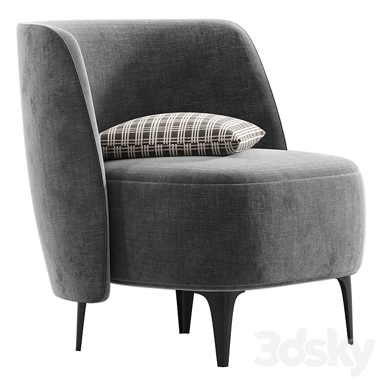 Sunday Armchair By Poliform - Arm chair - 3D model
