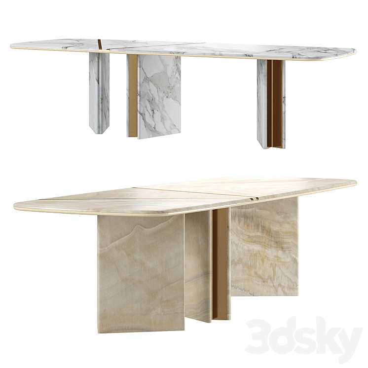 Longhi Mouth Dining Table - Table - 3D model