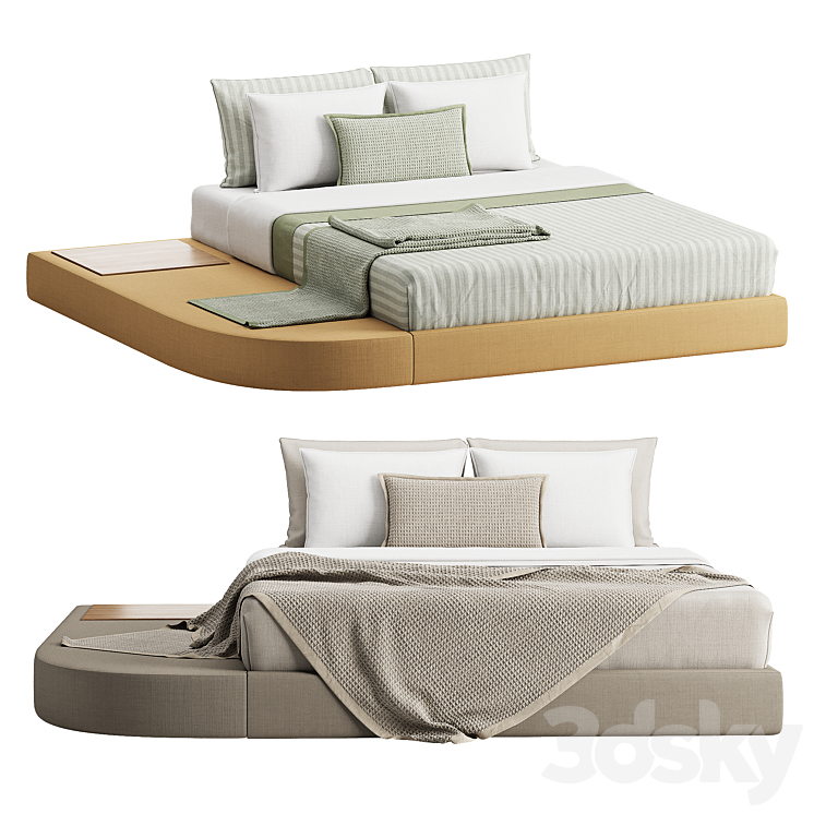 Lucia Platform Bed Base - Bed - 3D model