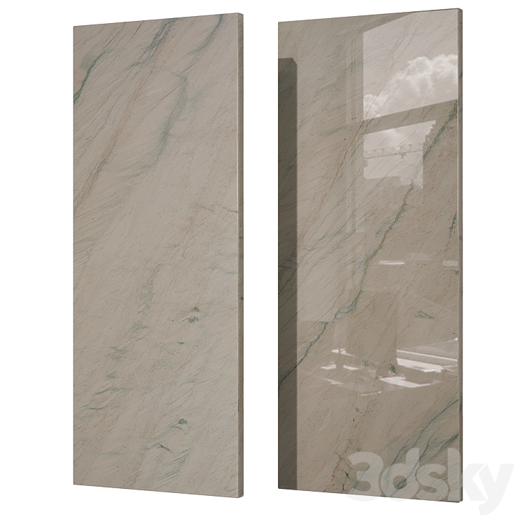 Natural stone Meridian \ Natural stone slab - marble P69 - Stone - 3D model