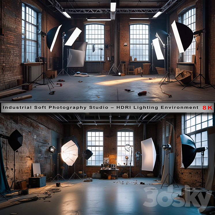 Industrial Soft Photography Studio – HDRI Lighting Environment - HDRI ...