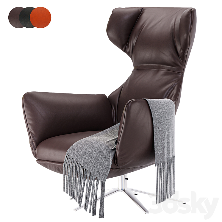 Model Arc 4001 - Arm chair - 3D model