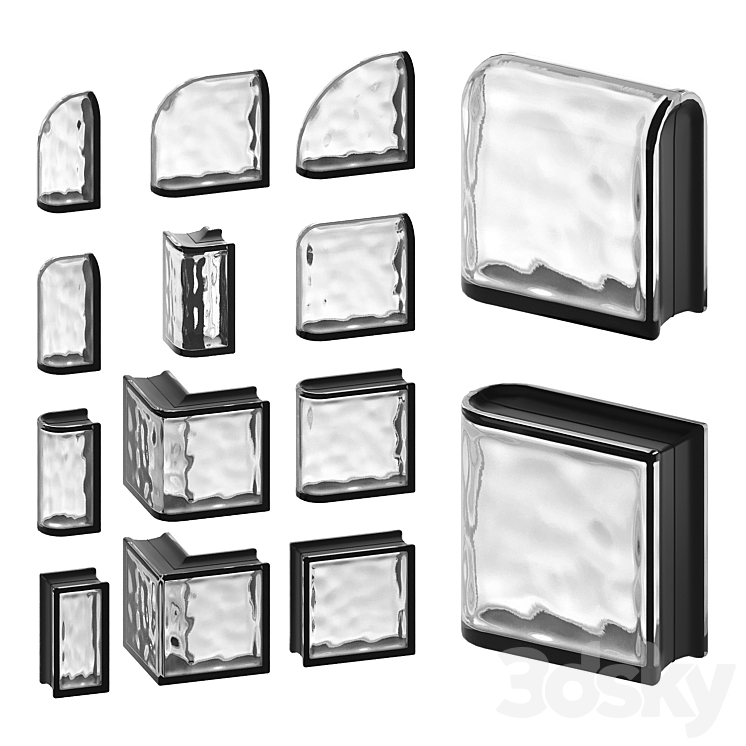 Glass Blocks 24 - Glass - 3D model