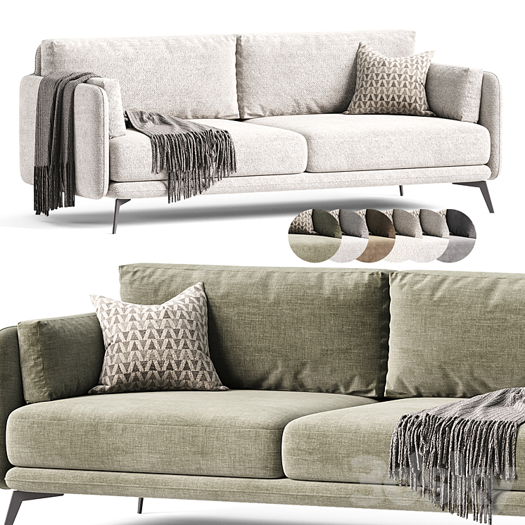 Liam Sofa by SK Design - Sofa - 3D model