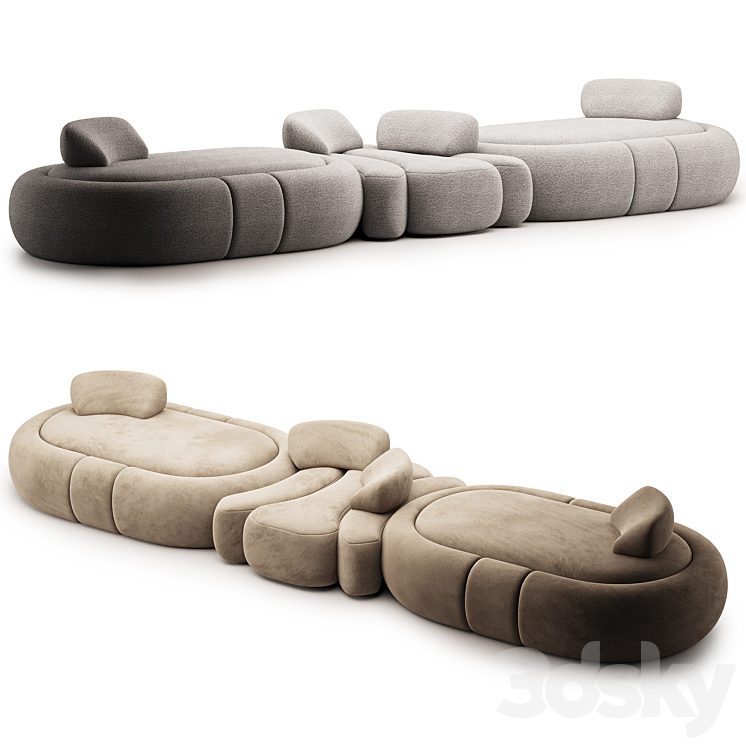 Moira Sofa - Sofa - 3D model