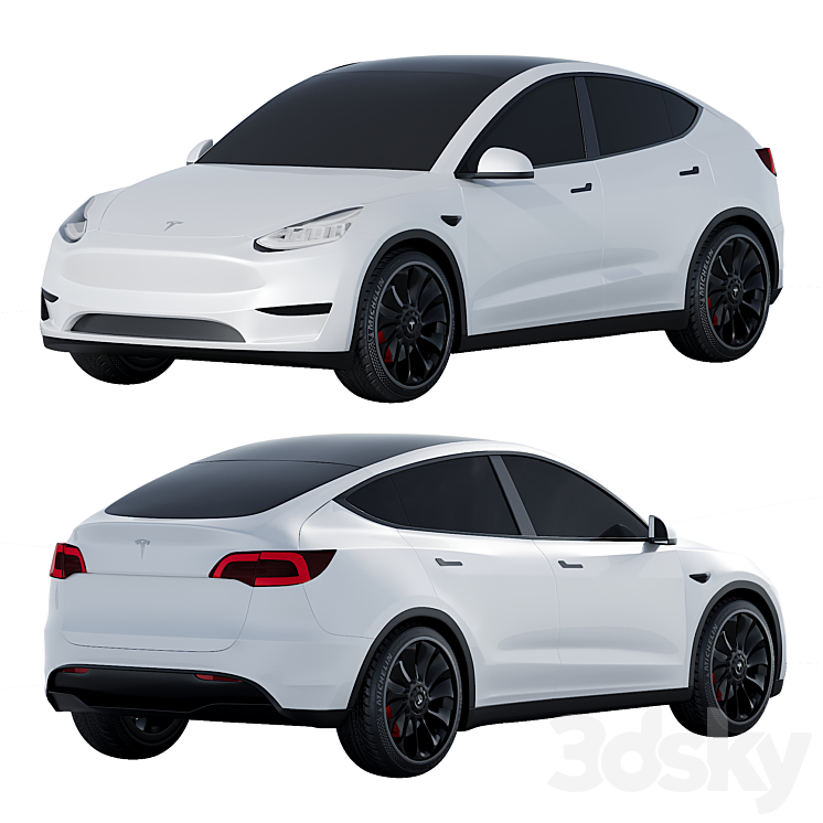 Tesla Model Y - Ground Transport - 3D model