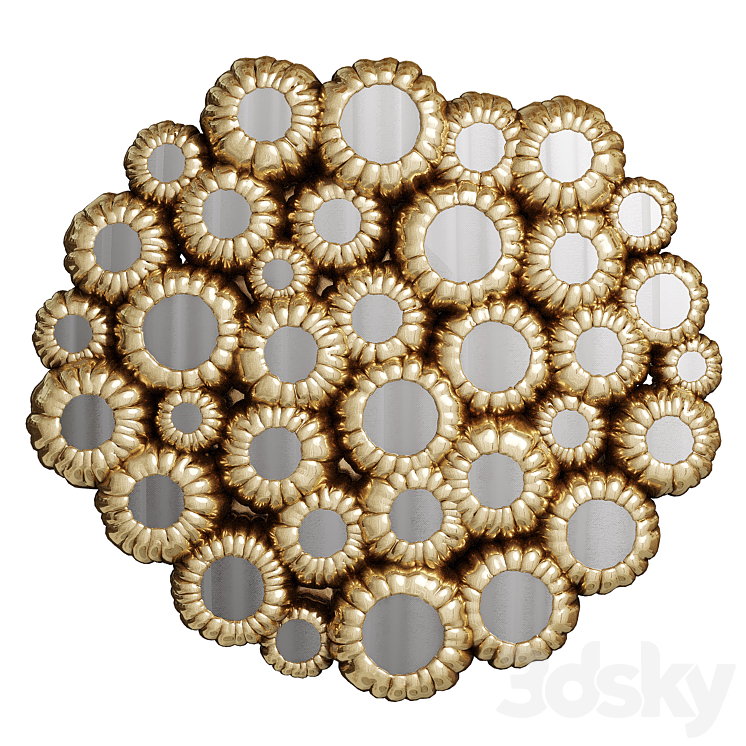 Decorative mirror Buds - Mirror - 3D model