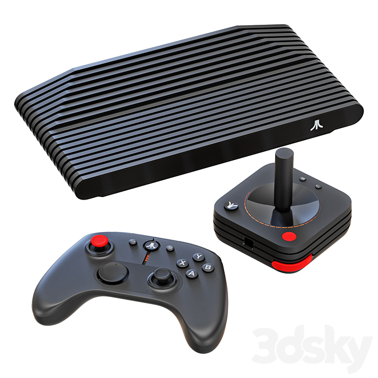 Atari VCS set - PC & other electronics - 3D model