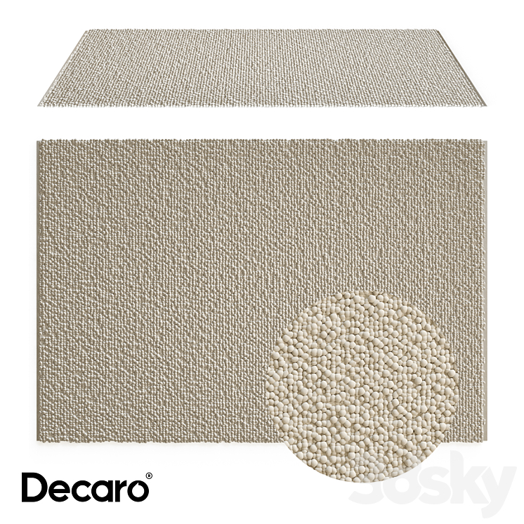 Wool carpet Decaro Rugs D100024 - Carpets - 3D model