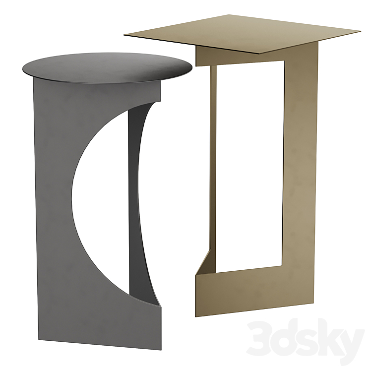 Duetto PIANCA Side Table - Table - 3D model