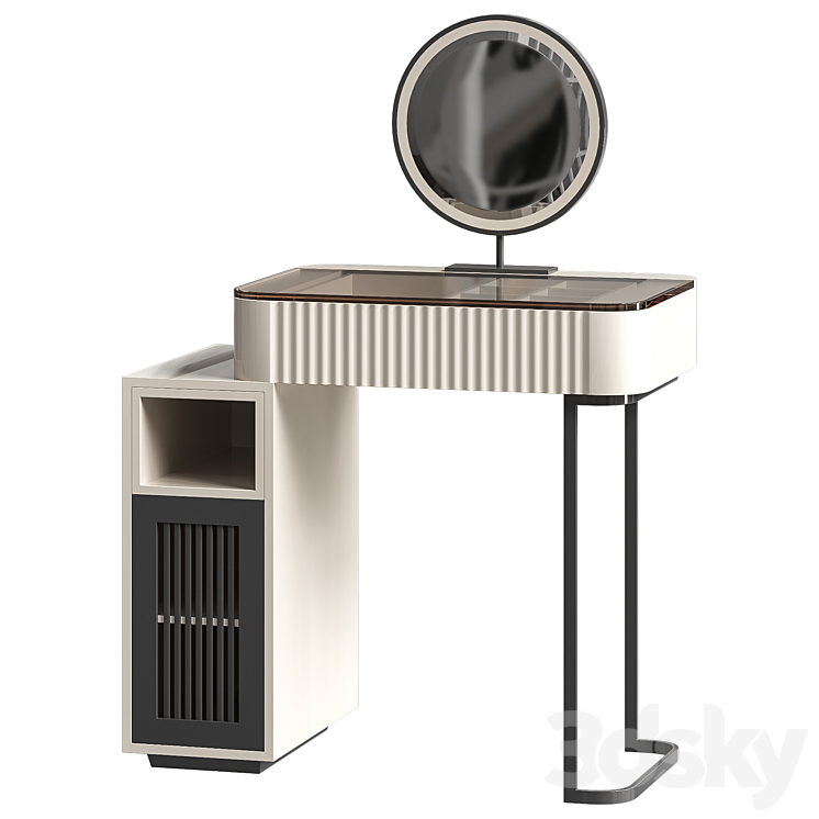 Amber Glass Dressing Table - Dressing table - 3D model