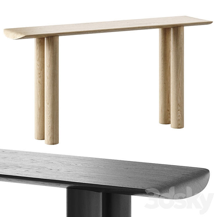 Pillar console table by sabu studio - Console - 3D model