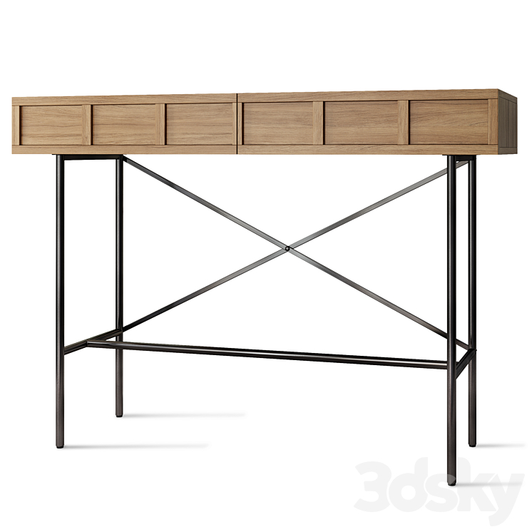 Console vanity table Pasco Panelled SO'HOME La Redoute - Console - 3D model
