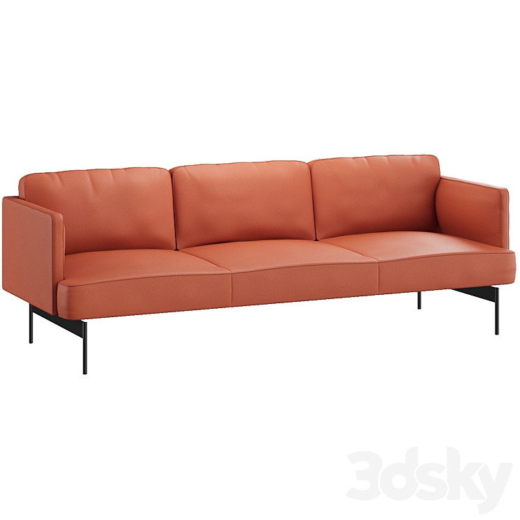 Modus Draft Sofa - 3 Seater - Sofa - 3D model