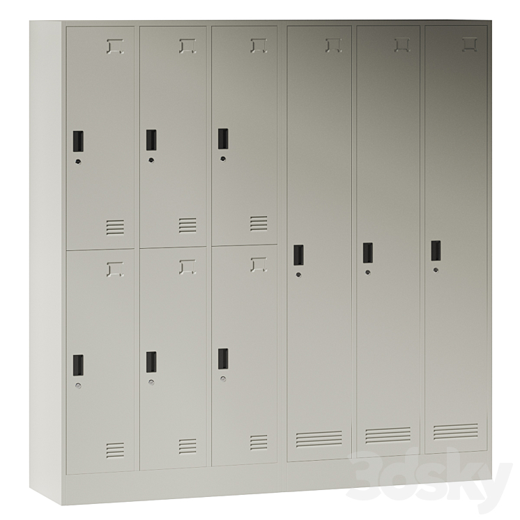 Metal lockers - Sports - 3D model