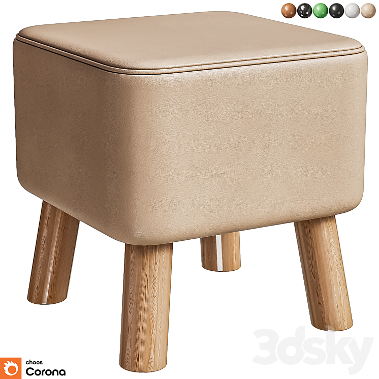 Creative Jelly Bean Stool Household Leather Ottoman - Other soft ...